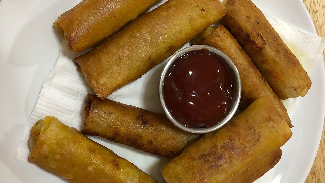 How to make Filipino Lumpia Shanghai/Spring Rolls GroundPork with ...