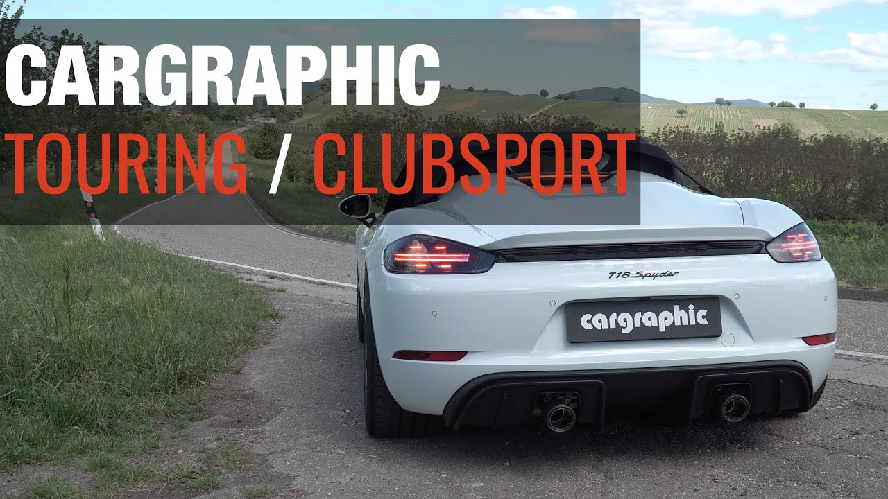Drive-Sound CARGRAPHIC Sport Exhaust Rear Silencer CLUBSPORT / TOURING for 718 4,0l GTS GT4 ...