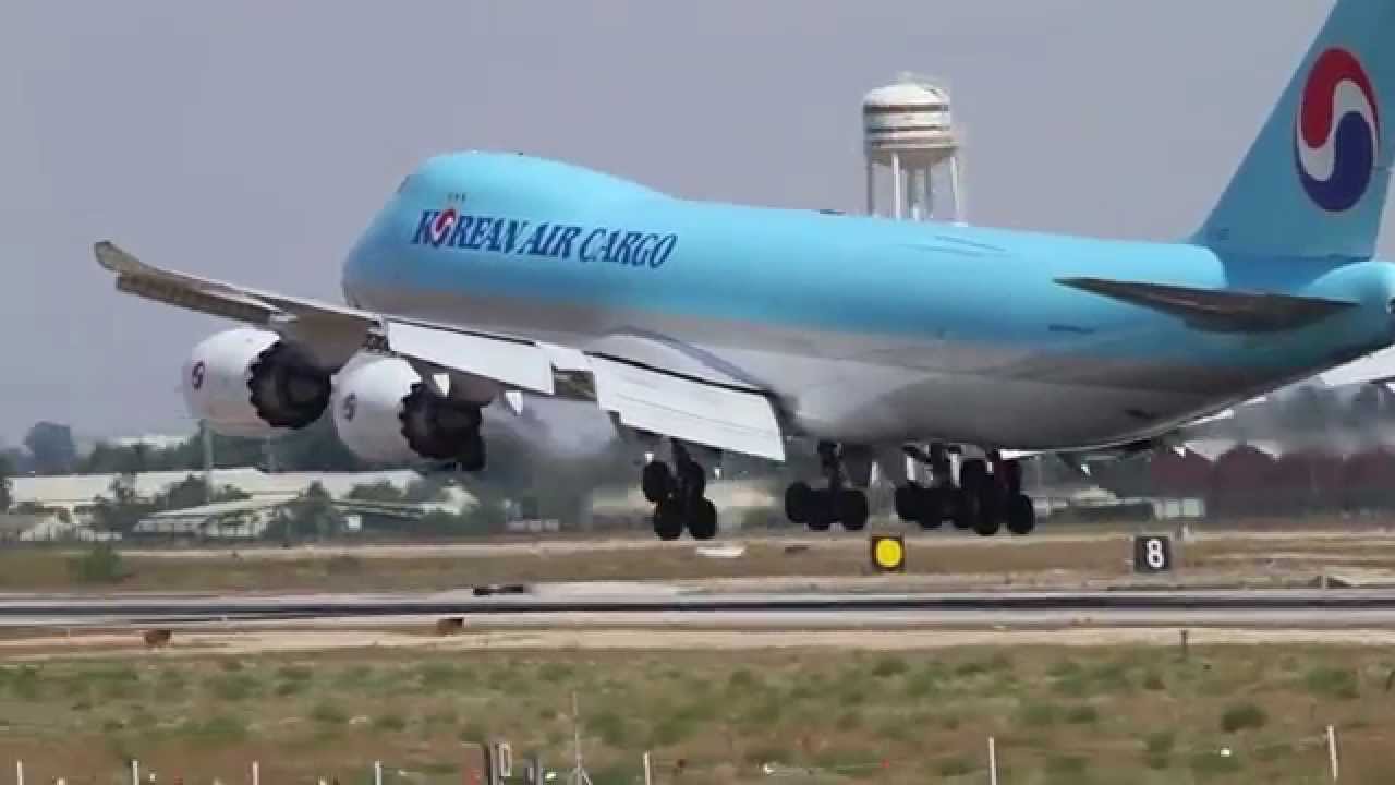 Zaragoza(LEZG)---Landings---(B748 Korean Cargo, A330 Qatar Cargo, B777 ...