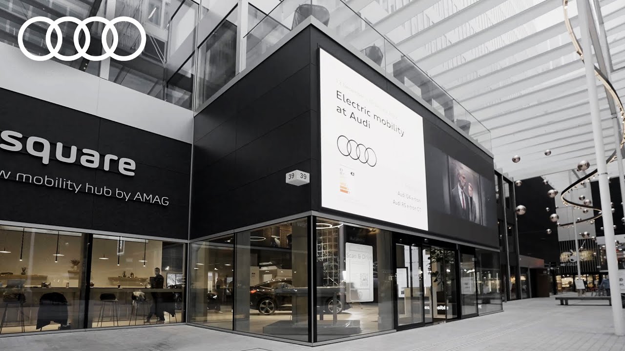 the square – new mobility hub | Antrieb Zukunft mit Audi - YouTube