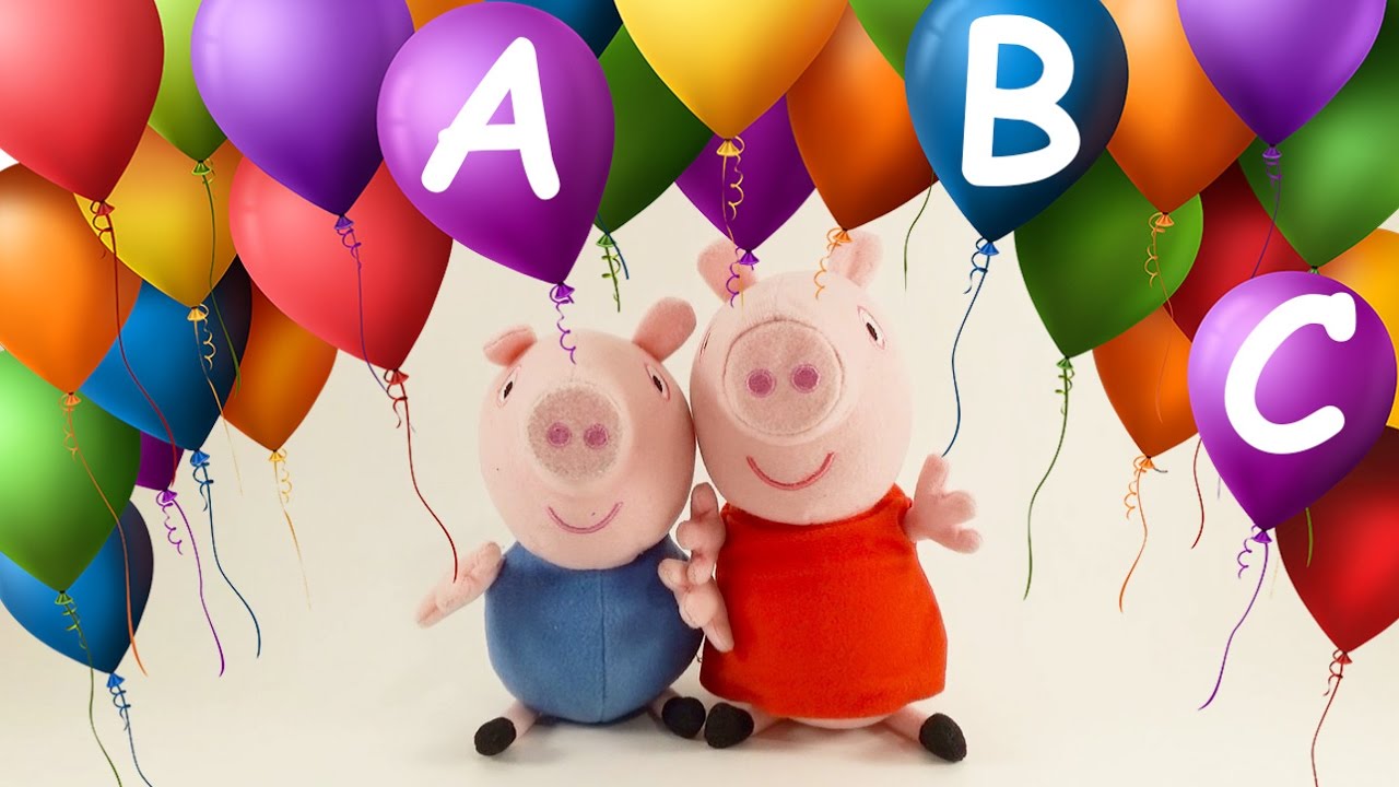 Learn the English Alphabet ABC with Peppa Pig and George - YouTube