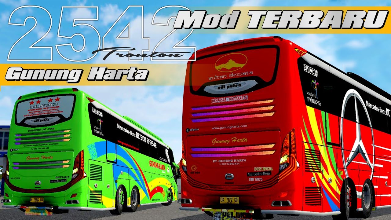 TERBARU || Mod JB3 Tronton Mercy 2542 Hop Channel Livery Gunung Harta ...