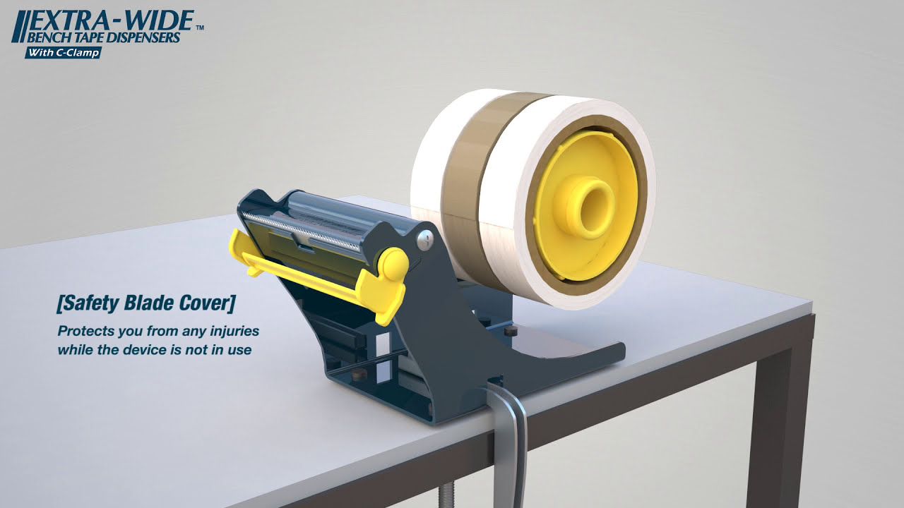 Multi-track & Extra Wide Bench Tape Dispenser By Excell ET-13381 - YouTube