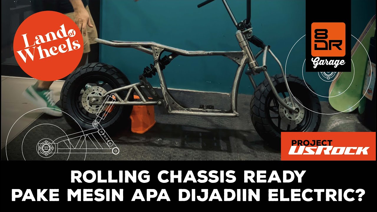 Proses Rakit Chassis, Front end, Swing Arm Usrock. Jadiin electric gak ...