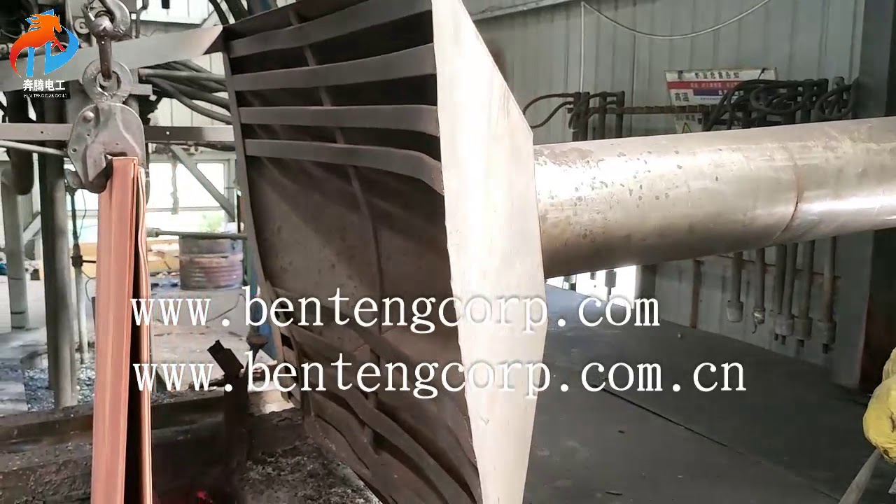 melting furnace of Oxygen-free copper rod upwards continuous machine ...