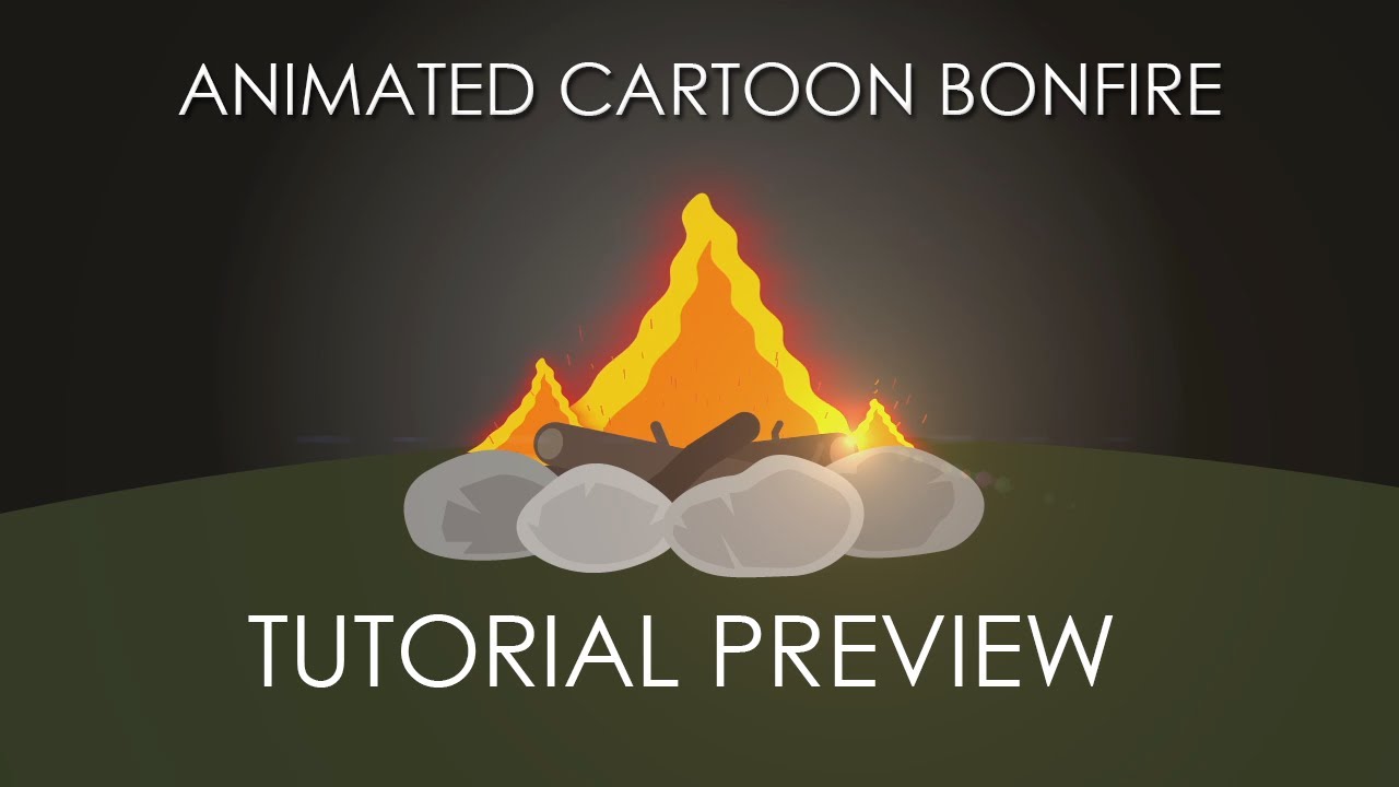 Animated Cartoon Bonfire - Tutorial Preview - YouTube