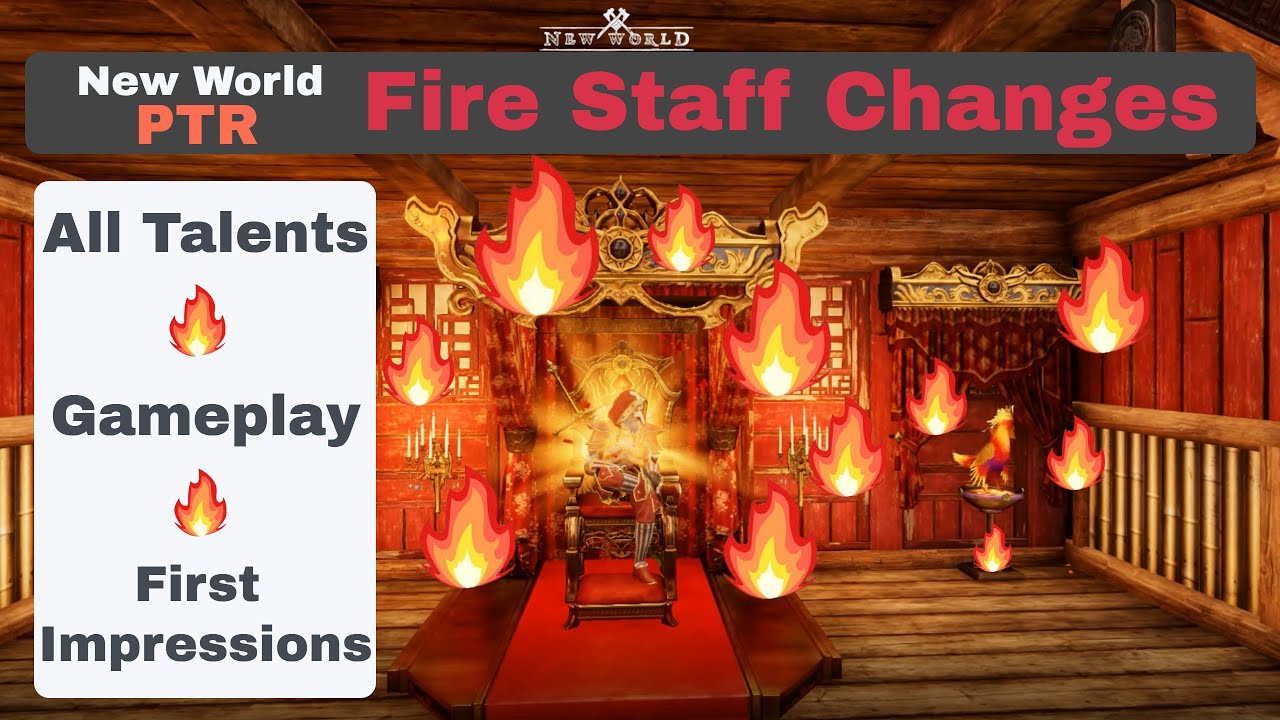 Fire Staff Rework 🔥 Ability Guide and First Impressions (New World ...