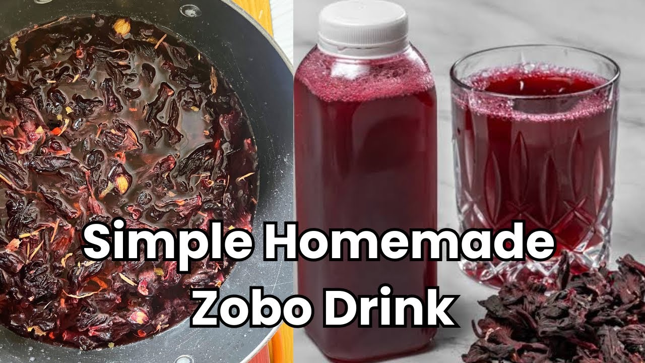 How to make HOMEMADE ZOBO at home (the yummiest Zobo ever) - YouTube