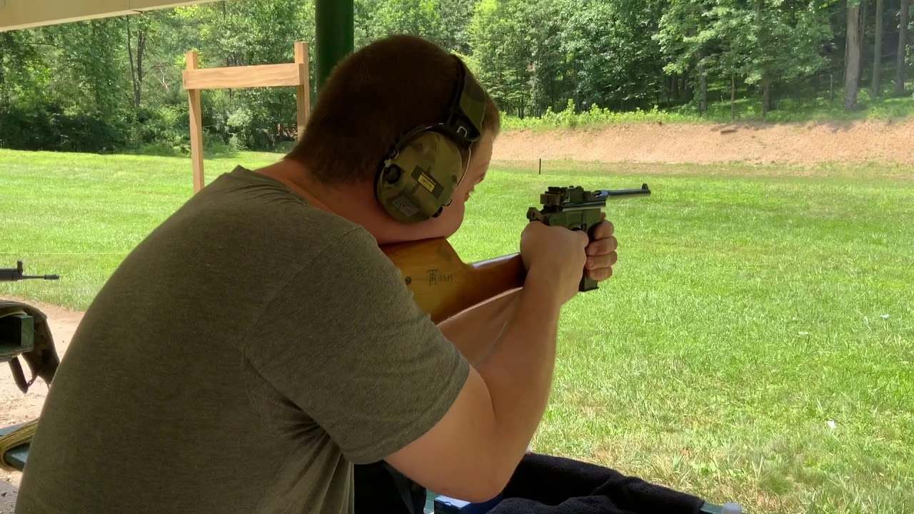 Mauser M712 Machine Pistol Schnellfeuer Broomhandle Full Auto C96 - YouTube