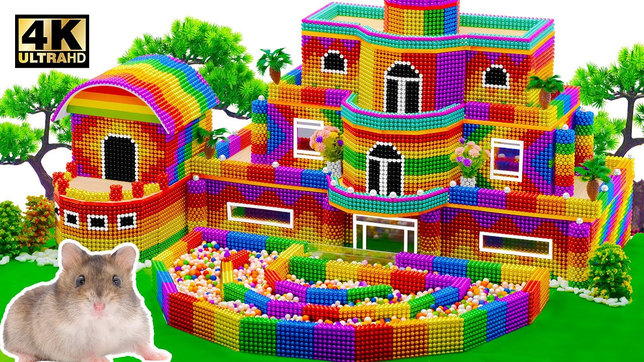 ASMR Video | Build Mini Castle , Marble Maze Game For Hamster From ...