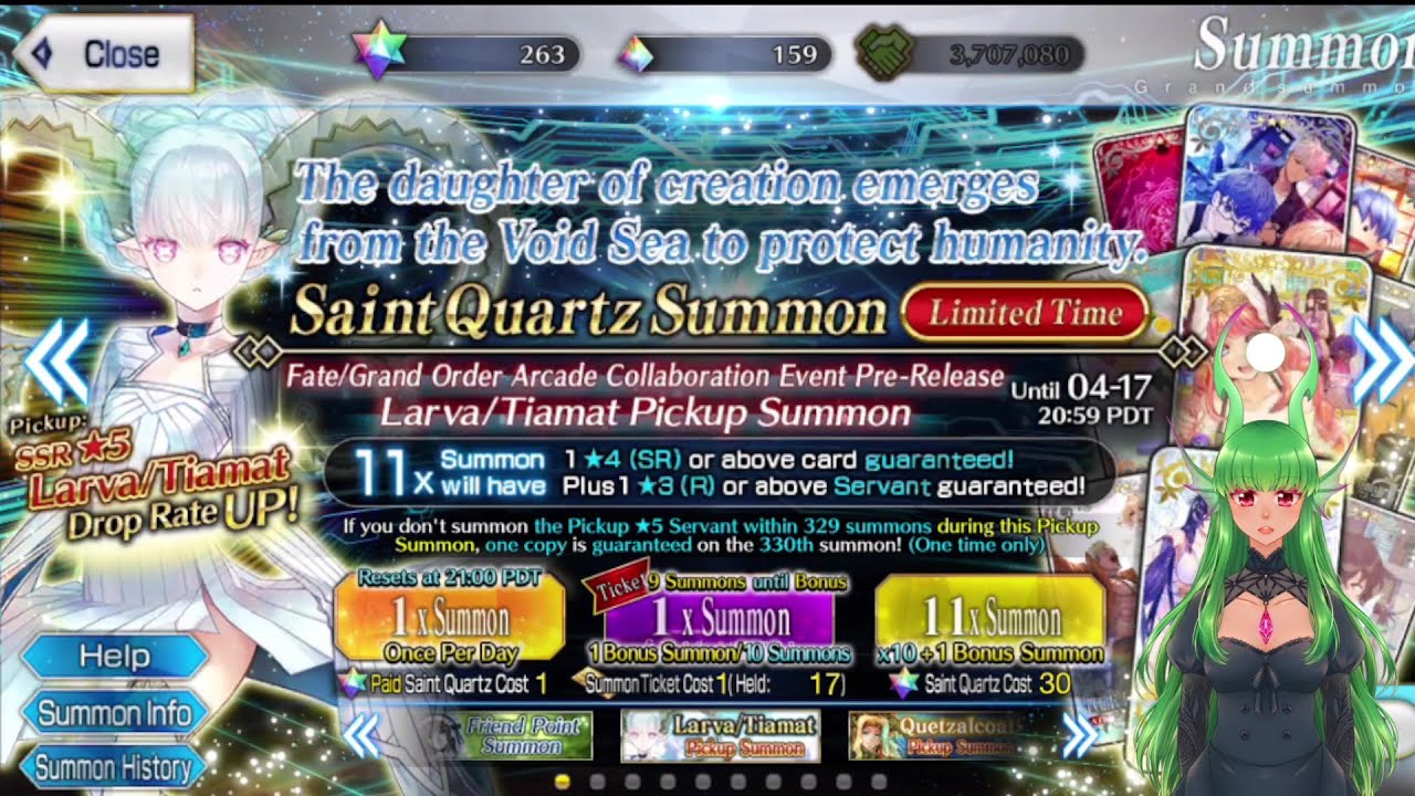 [FGO NA] Tiamat Larva Summoning Rolls! - YouTube