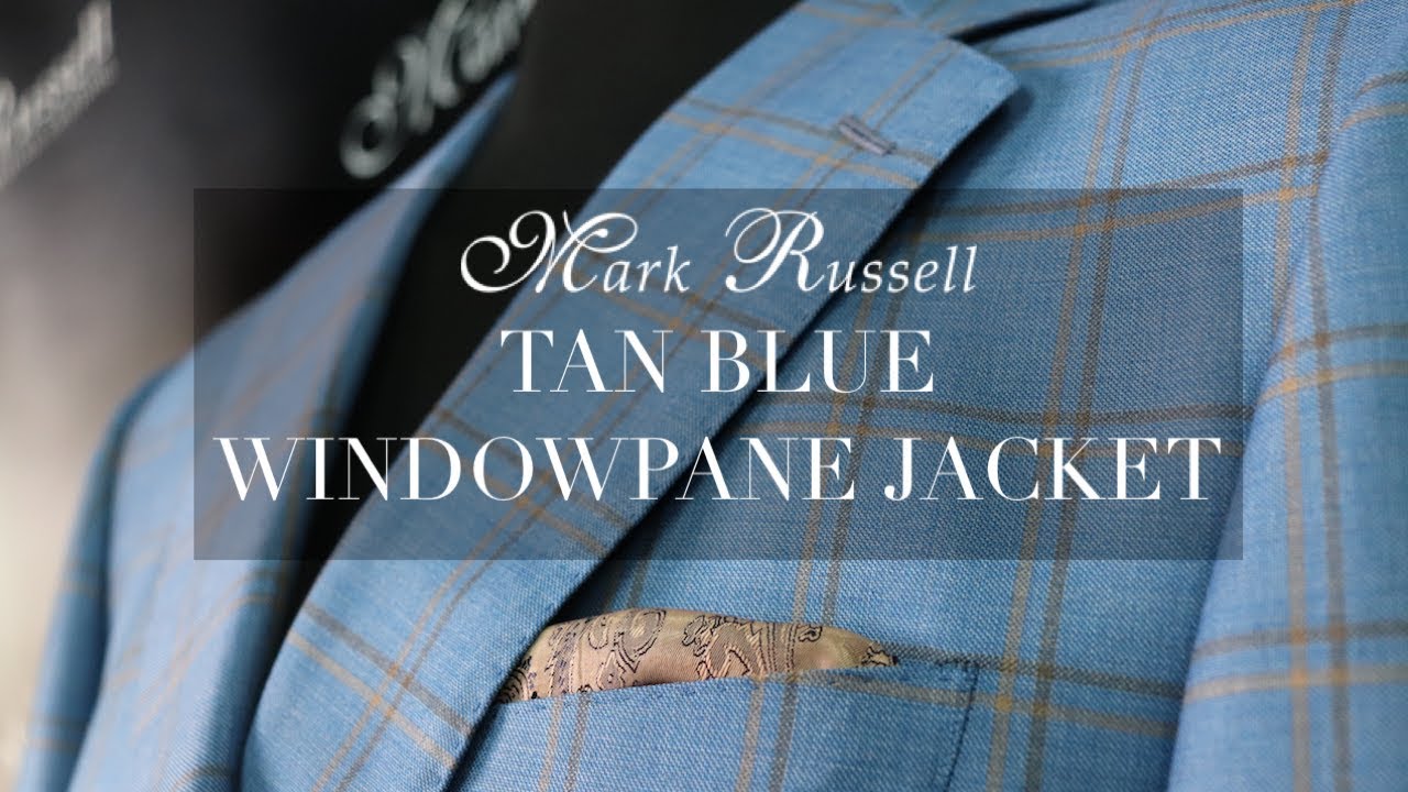 Tan Blue Windowpane Jacket | Mark Russell Clothing - YouTube