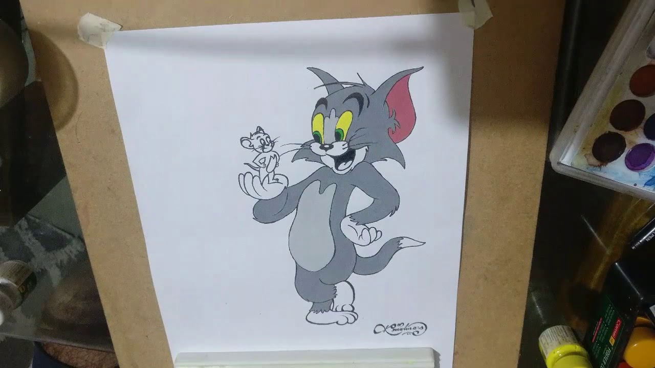 Painting of Tom & Jerry (part-2).. - YouTube