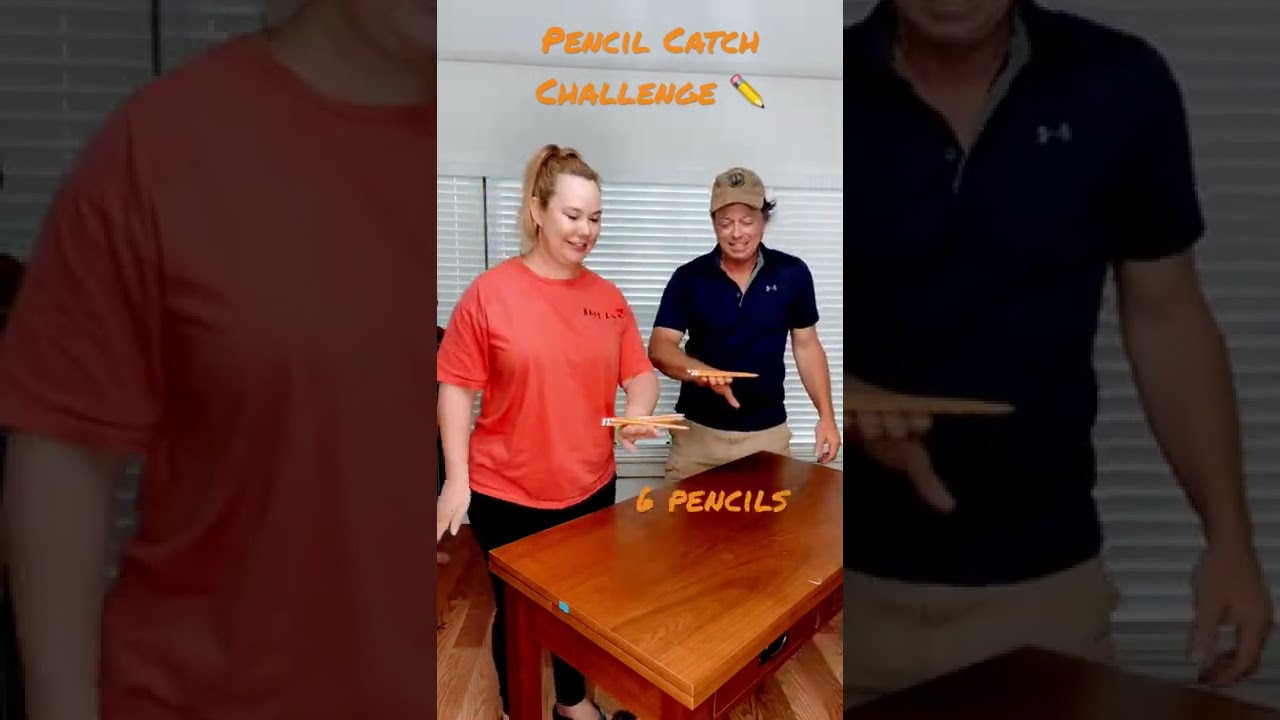 Pencil Catch Challenge ️ - YouTube