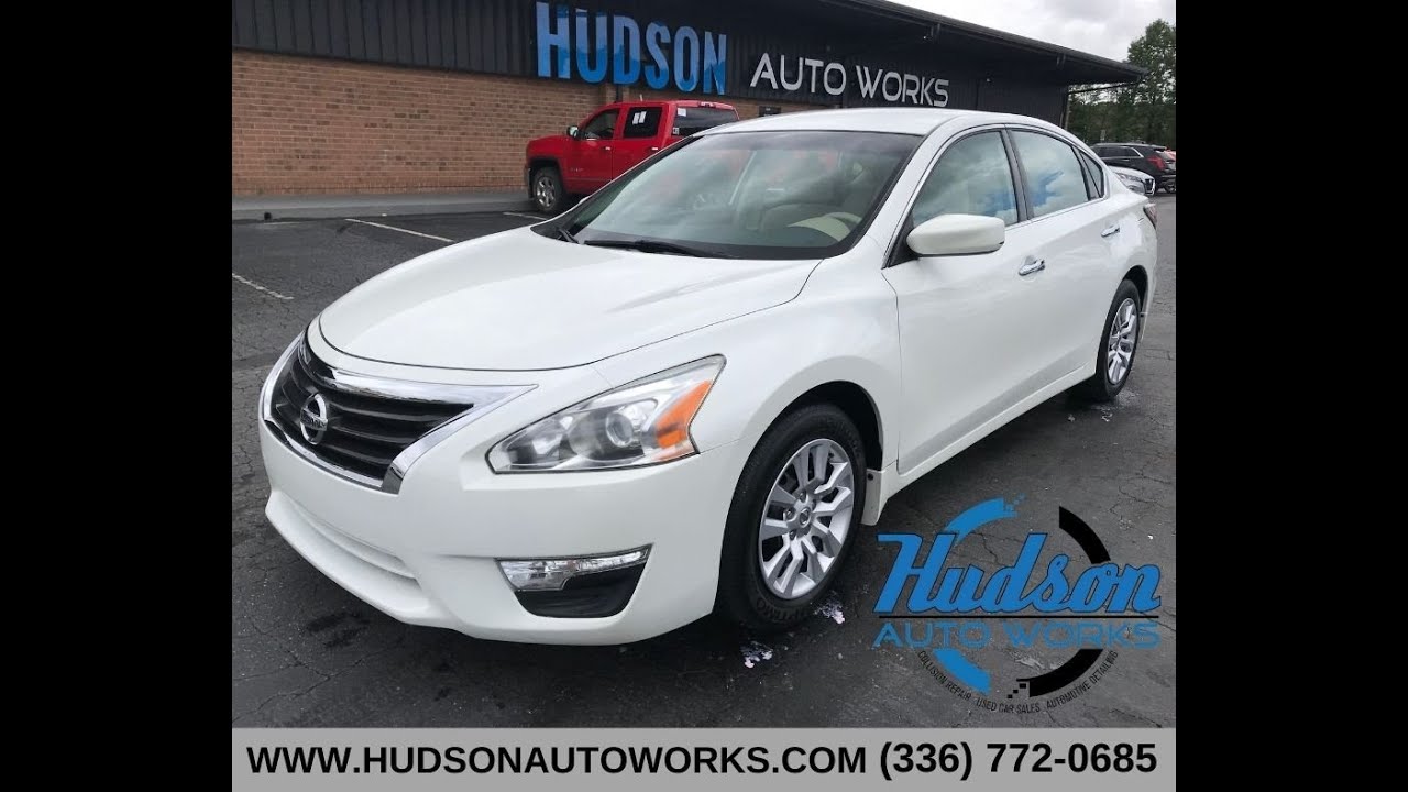 White 2014 Nissan Altima 2.5L S - SOLD! - YouTube