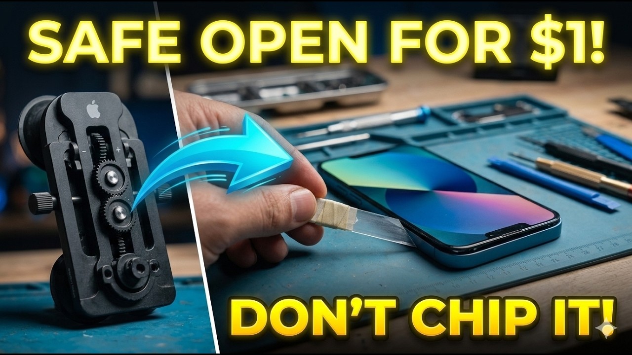 Can You Open iPhone Screen Safely for Just $1? | Homemade Display ...