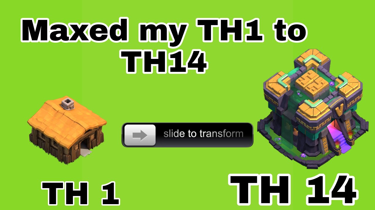 Town Hall Maxed from Level 1 to 14th | Clash Of Clans - YouTube