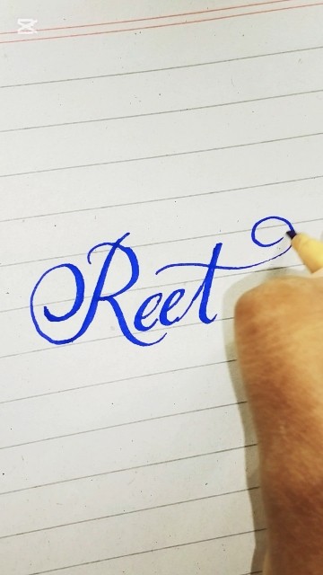 Reet Name Calligraphy #shorts #handwriting #calligraphy - YouTube