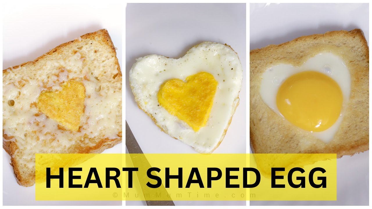 3 Heart-Shaped Egg Recipes - Valentine's Day Breakfast Ideas - YouTube