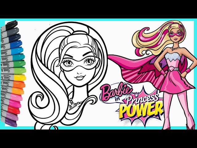 Barbie Princess Power Coloring Pages Barbie Princess Adventure