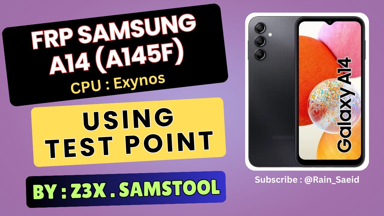 Unlock FRP SAMSUNG A14 (A145F) in under 5 minute with z3x SamsTool ...