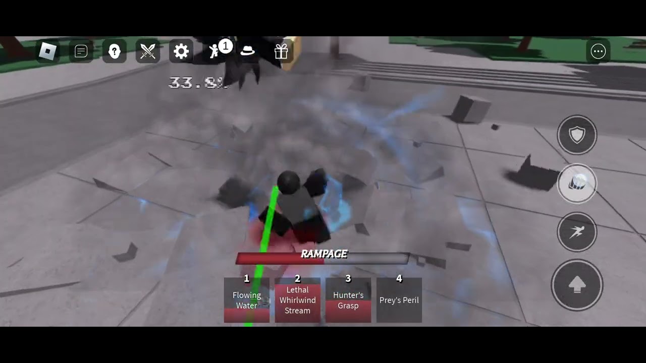 roblox the strongest battleground HERO Hunter combo - YouTube