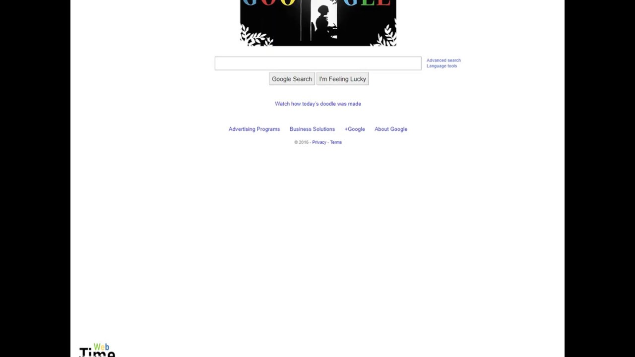 Google Start Screen: Evolution Since 1998 - YouTube