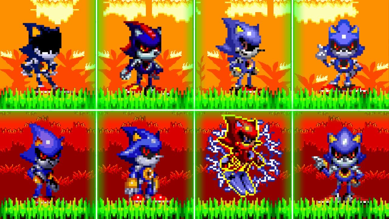 Evolution of Metal Sonic Mods (M.Sonic Mania, M.Sonic Rebooted,Ultimate ...