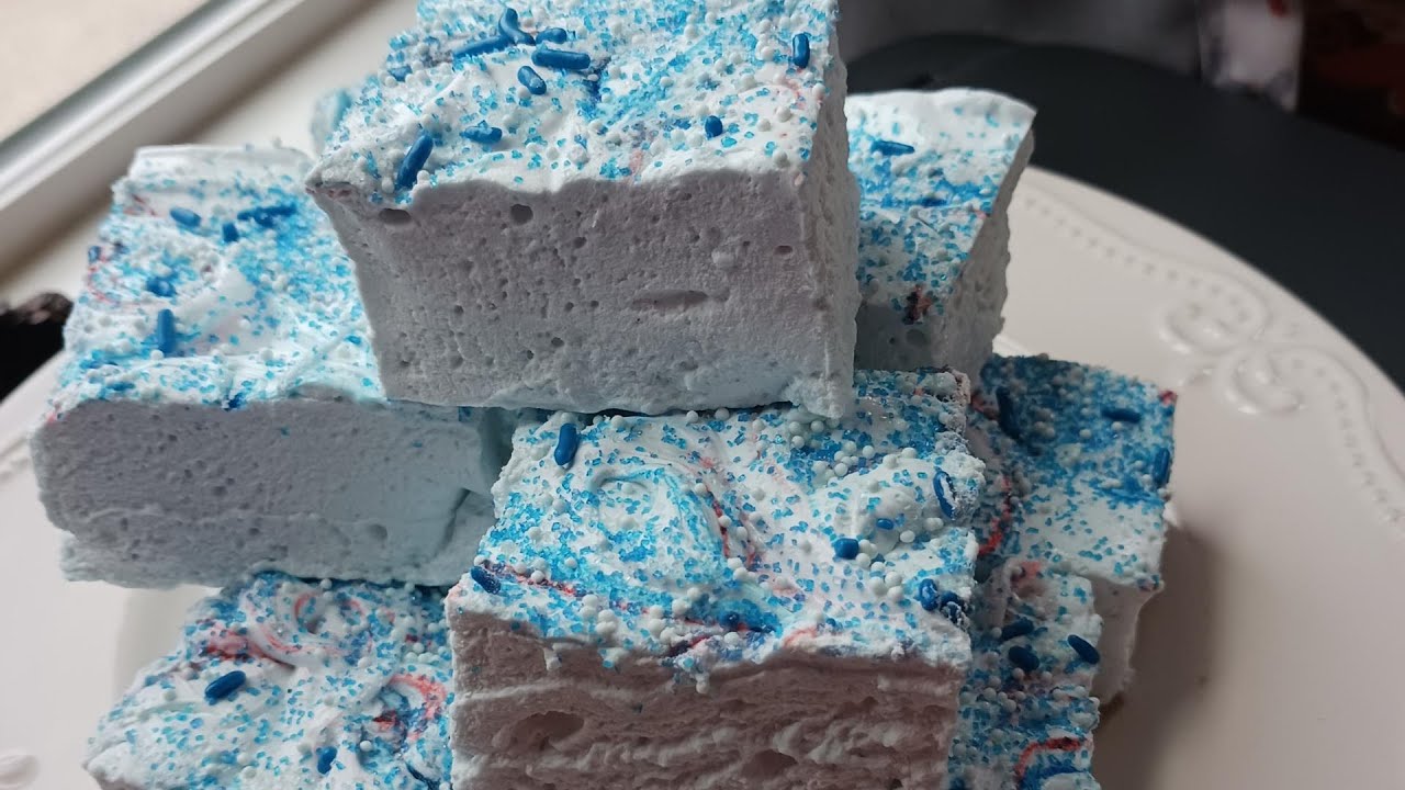 Homemade Blue Raspberry Lemonade Marshmallow is so delicious. - YouTube