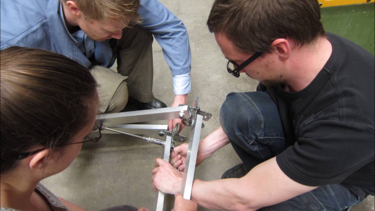 Transitional Shelter Comprised of Deployable Scissor Arches - YouTube