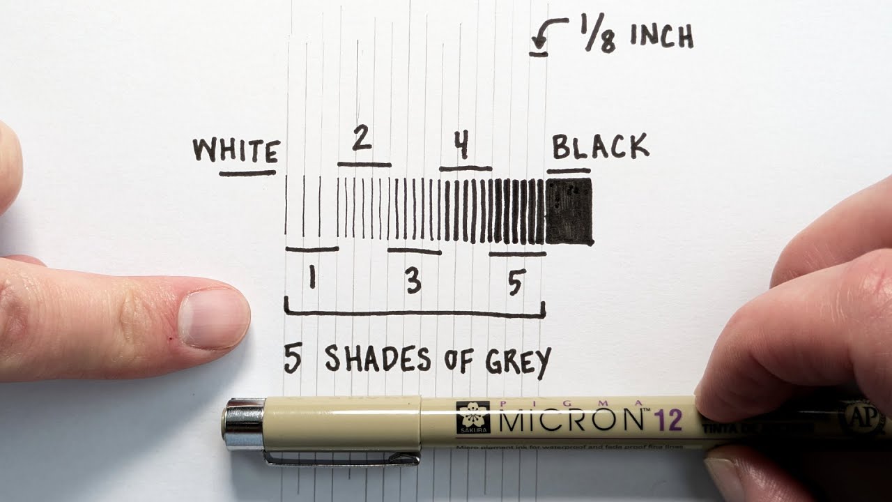 How to Shade with Pen and Ink, Part 1: Hatching and Crosshatching - YouTube