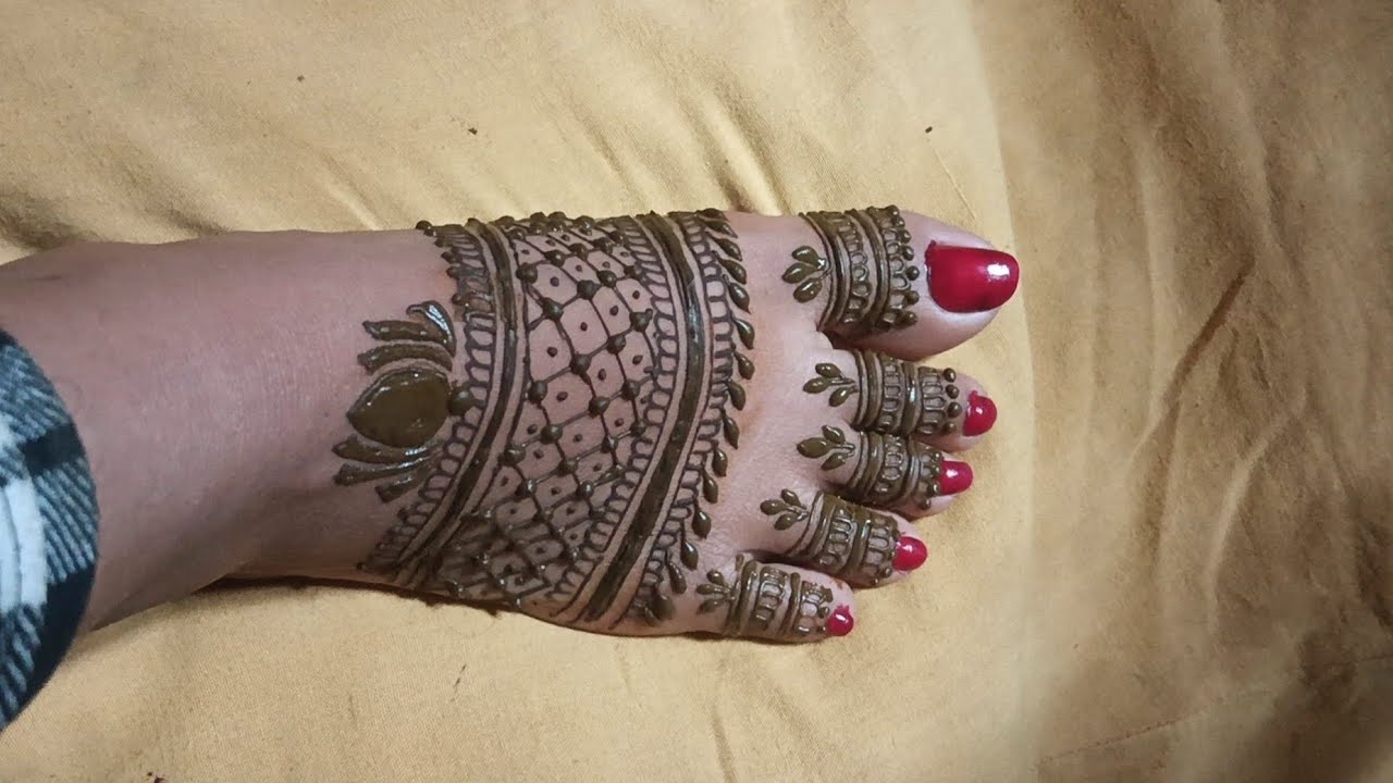 New Foot Mehandi Designs ll Very Beautiful Mehndi Design ll Pair ka ...