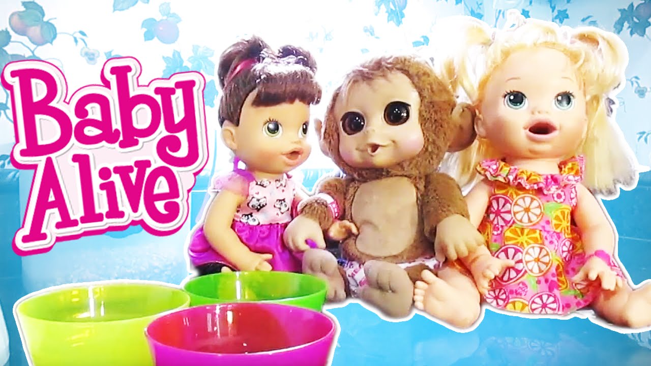 BABY ALIVE Movie Night and Popcorn Time with Baby Chimp Baby Alive ...