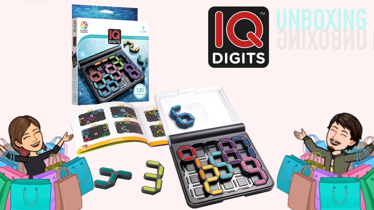 Abrimos y probamos el juego de mesa de puzles solitario IQ digits de Smart Games divertido y ...