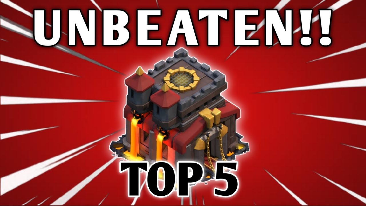 *UNBEATEN* TH10 Top 5 Bases | No Siege Tournament Bases | With Link ...