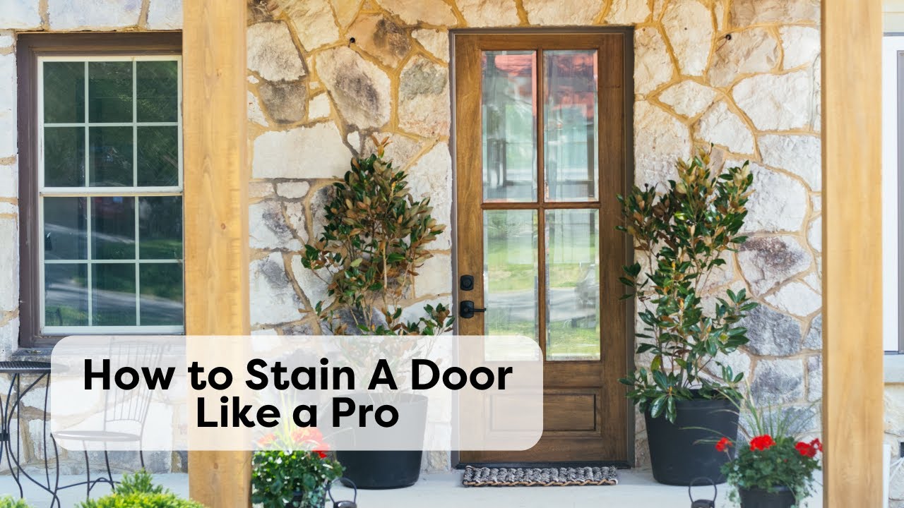 How to Stain a Door Like a Pro - YouTube
