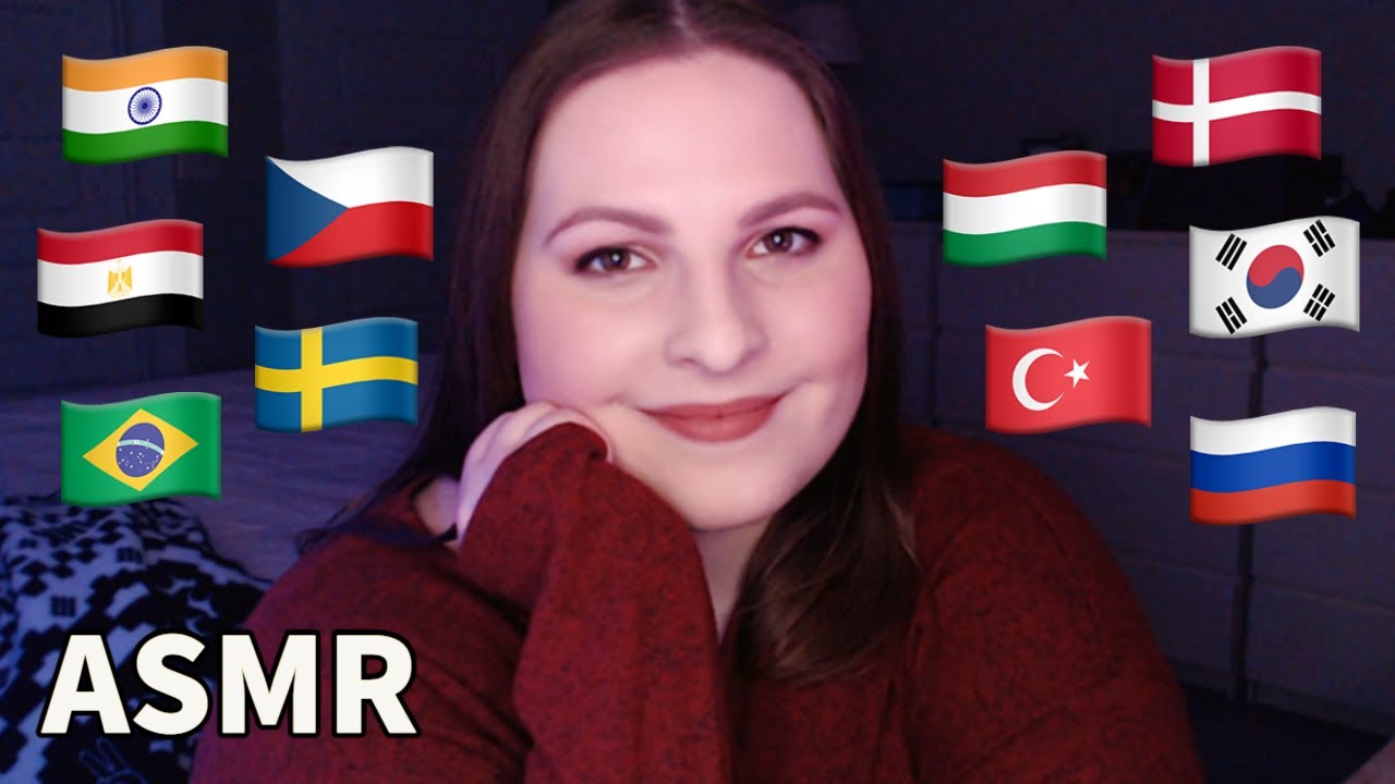 ASMR Whispering "Cozy" in 20 Different Languages - YouTube