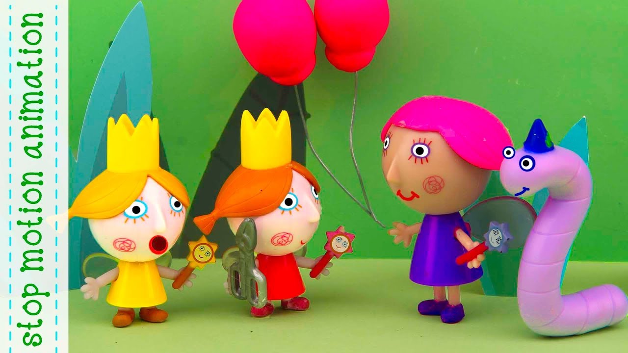 air balloons. Ben & Holly's Little Kingdom toys Stop motion animation ...