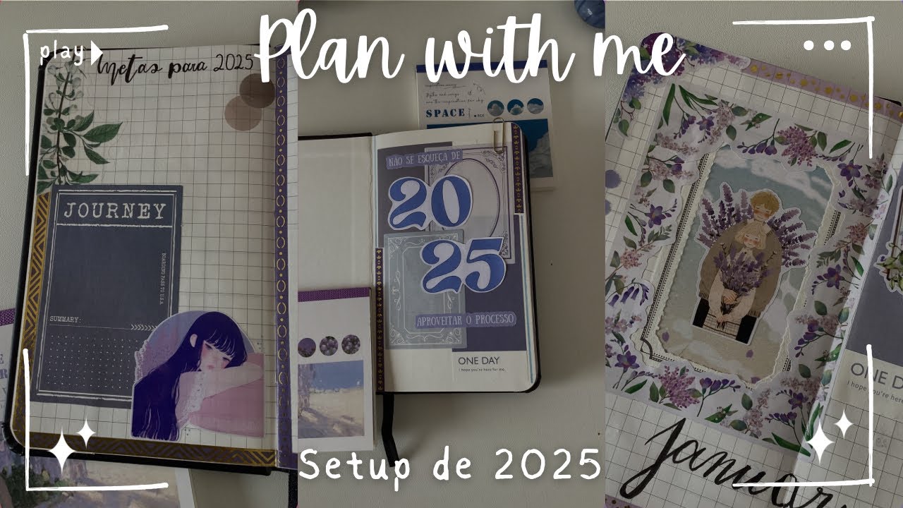 Plan with me - Setup do meu Bullet Journal de 2025 - YouTube