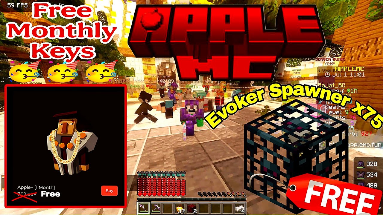 😱 SECRET TRICK to Get Apple+ Rank FREE! | Evoker Spawner + Monthly Keys ...
