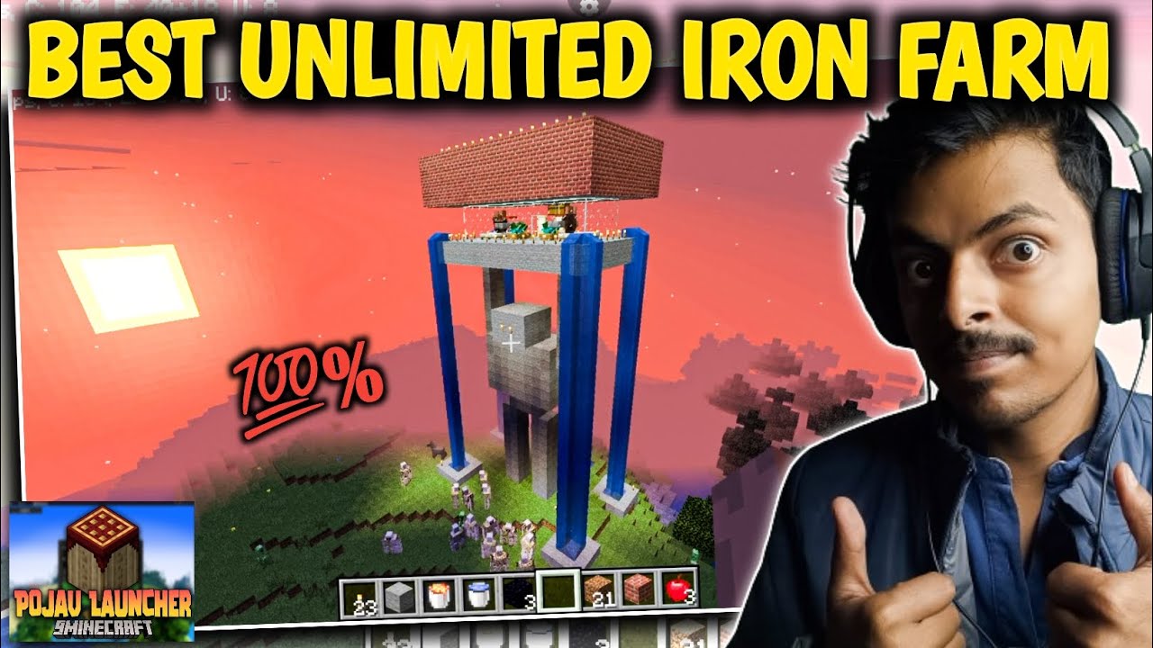 🔥 Ultimate Iron Farm Design: Unlimited Ingots Galore! 💎 | Minecraft ...