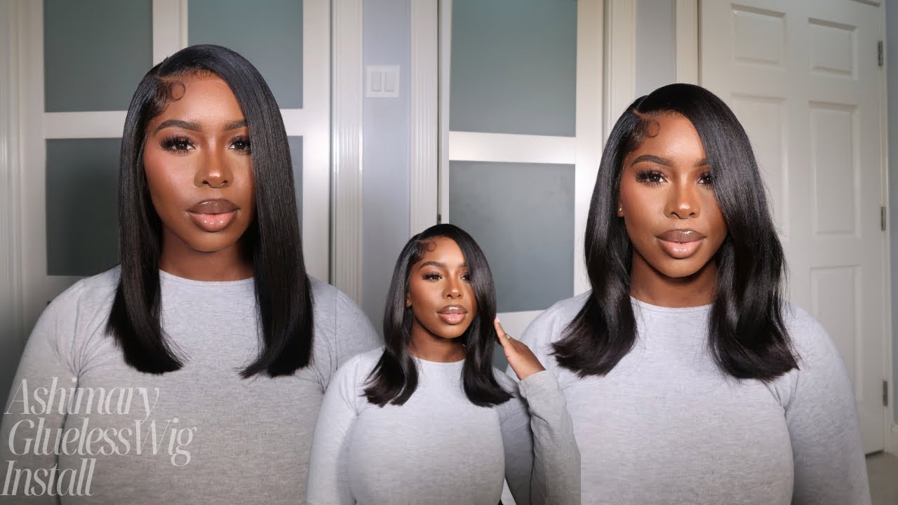 The Most Perfect Glueless Bob with Soft Flipped Curls ft. Ashimary Hair ...