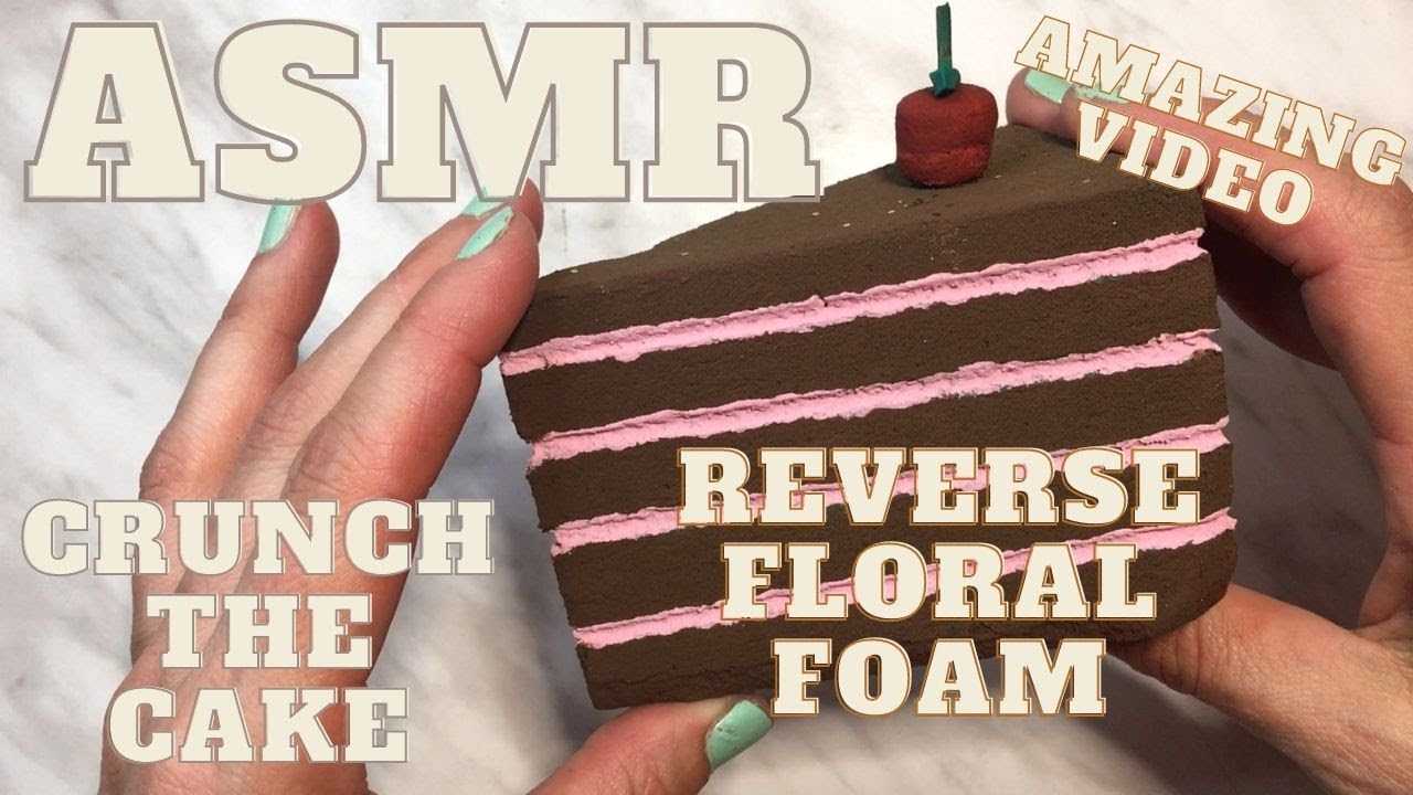 AMAZING REVERSE VIDEO, DRY FLORAL FOAM CRUNCHING,CRUSHING AND BREAKING ...