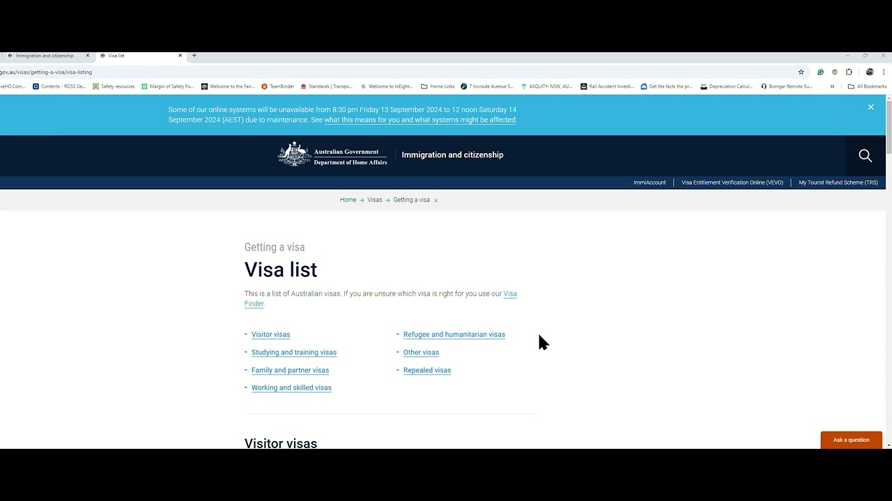 Chapter 2 - Australia visas list - YouTube