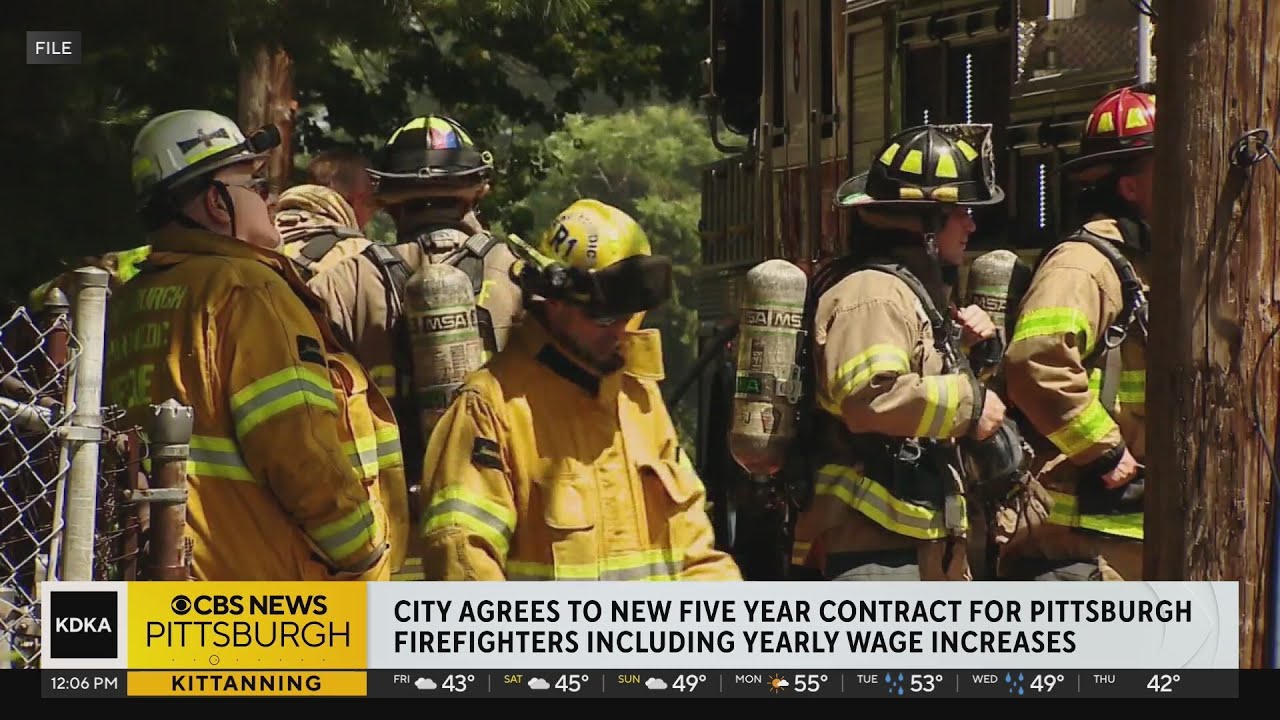 Pittsburgh firefighters union agrees to new contract with city - YouTube