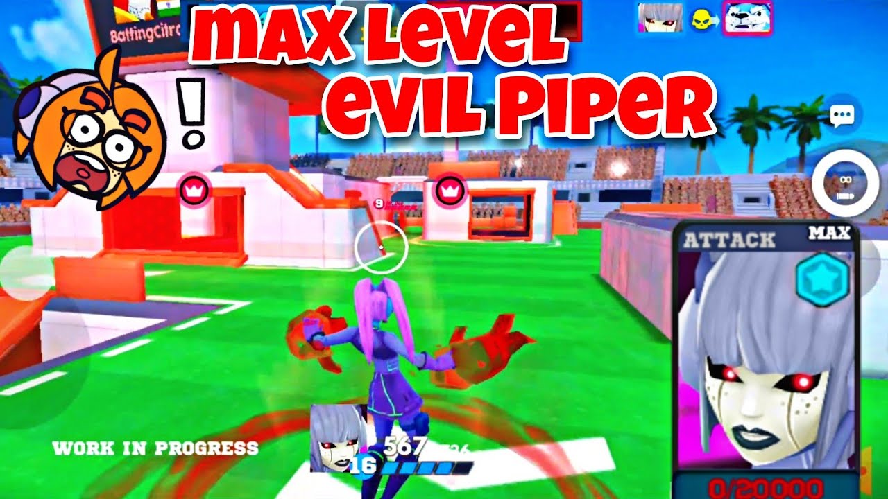 EVIL PIPER MAX LEVEL GAMEPLAY IN FRAG PRO SHOOTER - YouTube