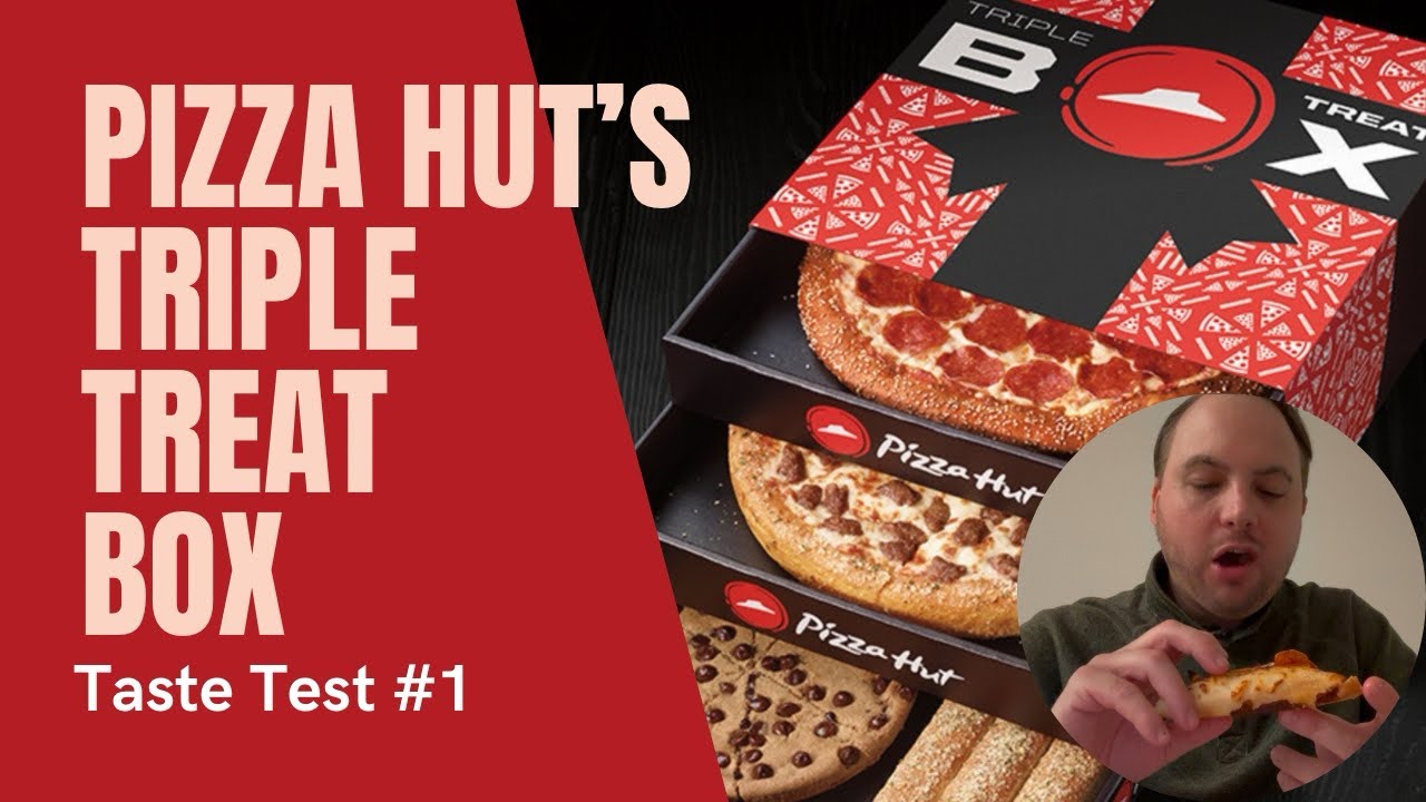 First Time Trying Pizza Hut Triple Treat Box! Vlogmas Day 5 - YouTube