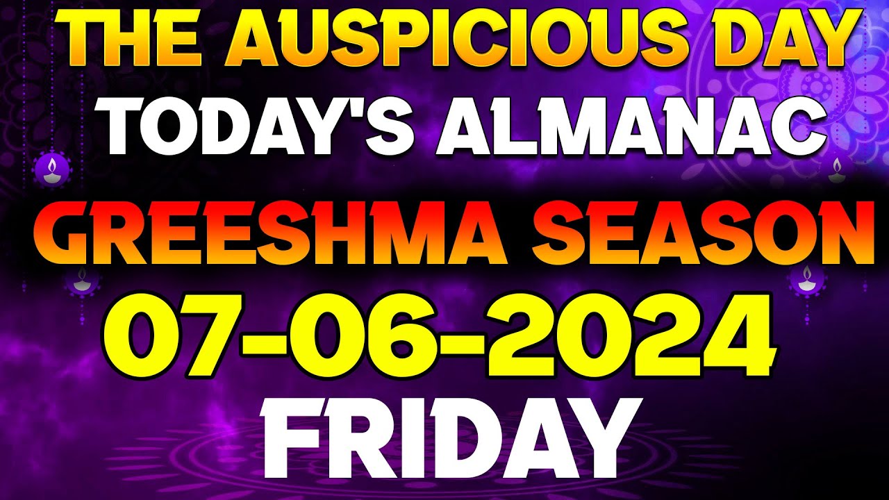 THE AUSPICIOUS DAY TODAY'S Greeshma Season 07-06-2024 | Red Tv Bhakthi ...