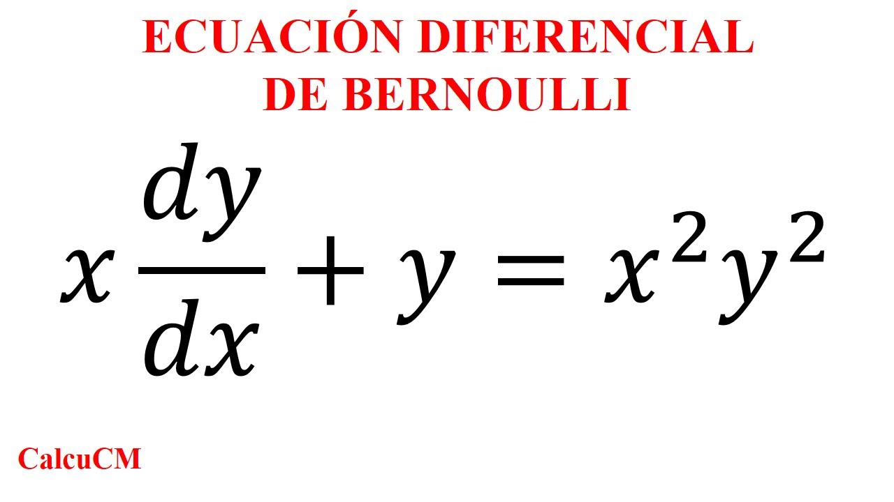 X dy dx y x 2 y 2 Ecuaci n Diferencial De Bernoulli M todo Paso A x-dy-dx-y-x-2-y-2-ecuaci-n-diferencial-de-bernoulli-m-todo-paso-a