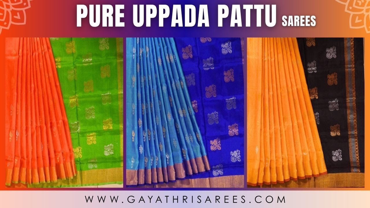 Pure Uppada Pattu Sarees. | #GayathriReddy | - YouTube